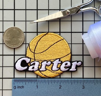 Basketball Patch Personalized Custom Iron-on Badge | eBay