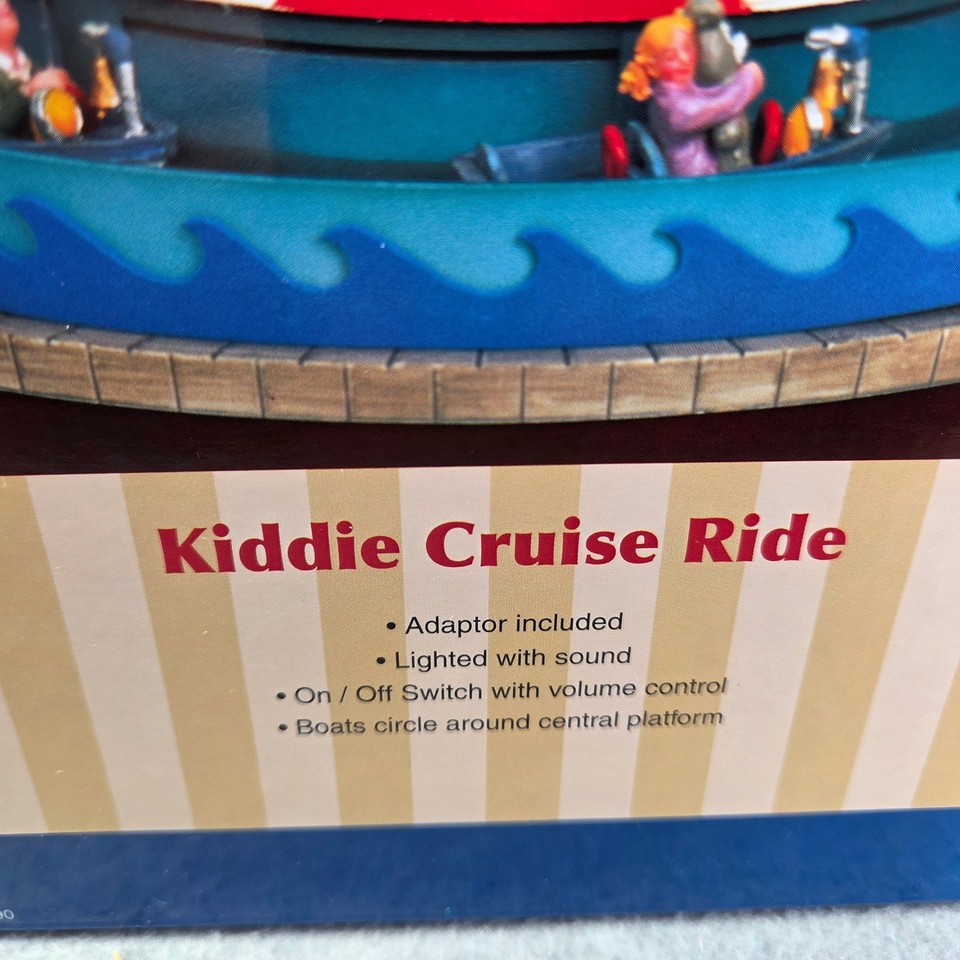 Lemax Kiddie Cruise Ride 64490 Carnival Xmas Village Boats In Box ...