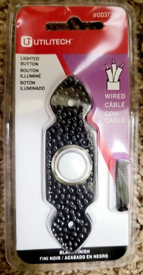 Ultitech Wired Cable Lighted Button With Black Finish | eBay