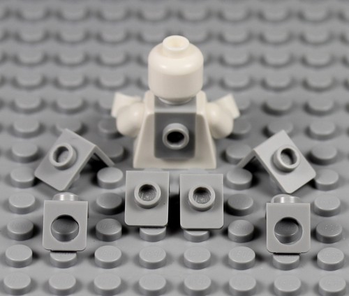 LEGO - Neck Bracket w/ Back Stud - Minifigure Body Wear Dark Light Gray ...
