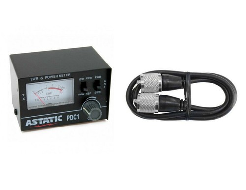 ASTATIC PDC1 SWR RF CB RADIO TEST METER WITH 3' JUMPER CABLE | eBay