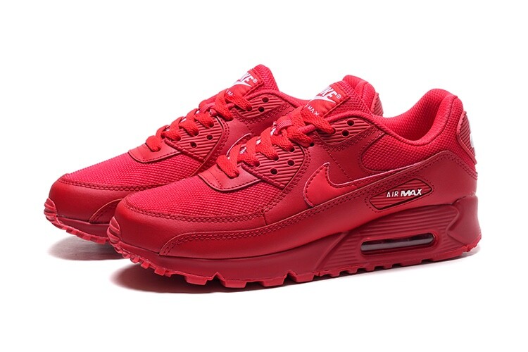 🔥New Nike Air Max 90 OG All Red Men's Comfortable Running Shoes FREE ...