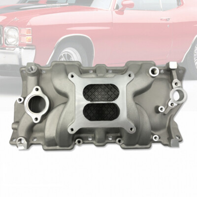 Dual Plane Intake Manifold Fits Chevy Small Block SBC 265 283 350 V8 ...