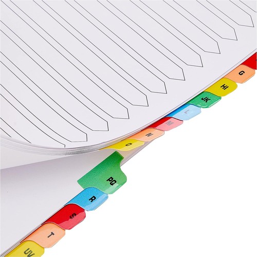 A-Z File Dividers A4 With Coloured Alphabetical Index Tabs ...