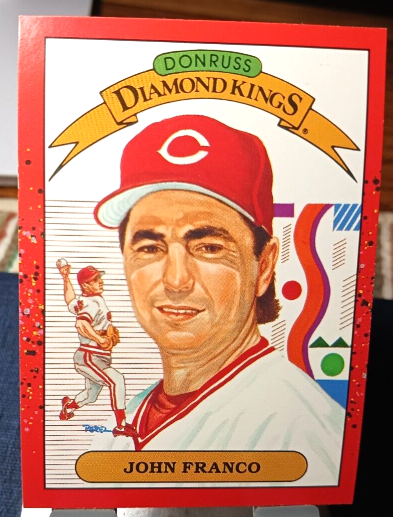 1989 Donruss Diamond Kings Baseball Card of John Franco #14 (NM) Free ...