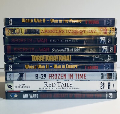 Lot of 9 World War II DVD Documentaries Brand New Factory Sealed | eBay