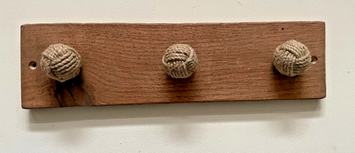 A Coat/jewellery/dog lead Rack with nautical knots | eBay UK