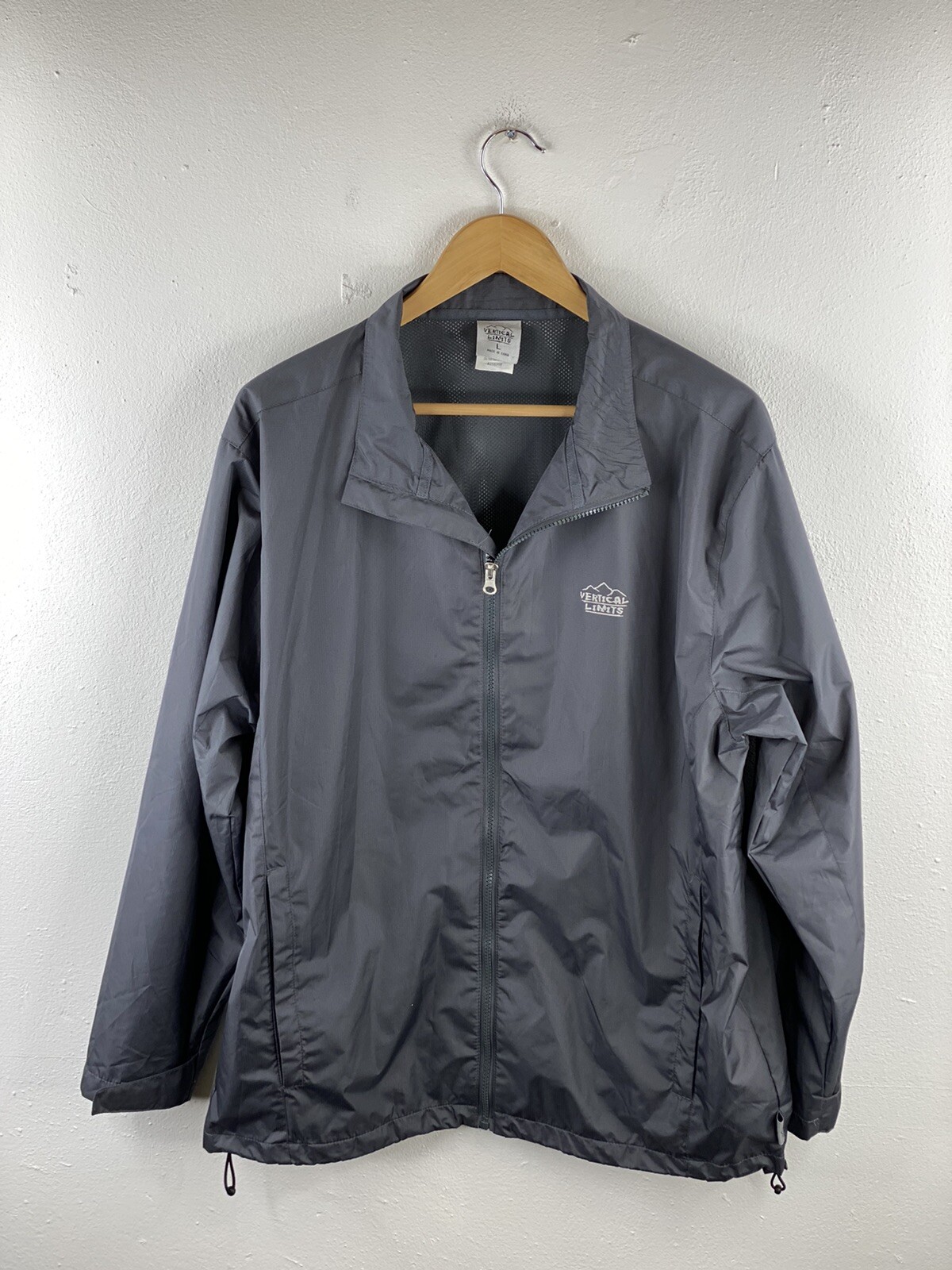 Vertical Limits Men's Rain Spray Jacket Size L Grey L… - Gem