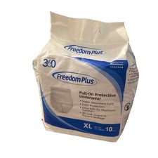 5 Packs Essentials 360 Freedom Plus Pull-On Protective Underwear (50 ...