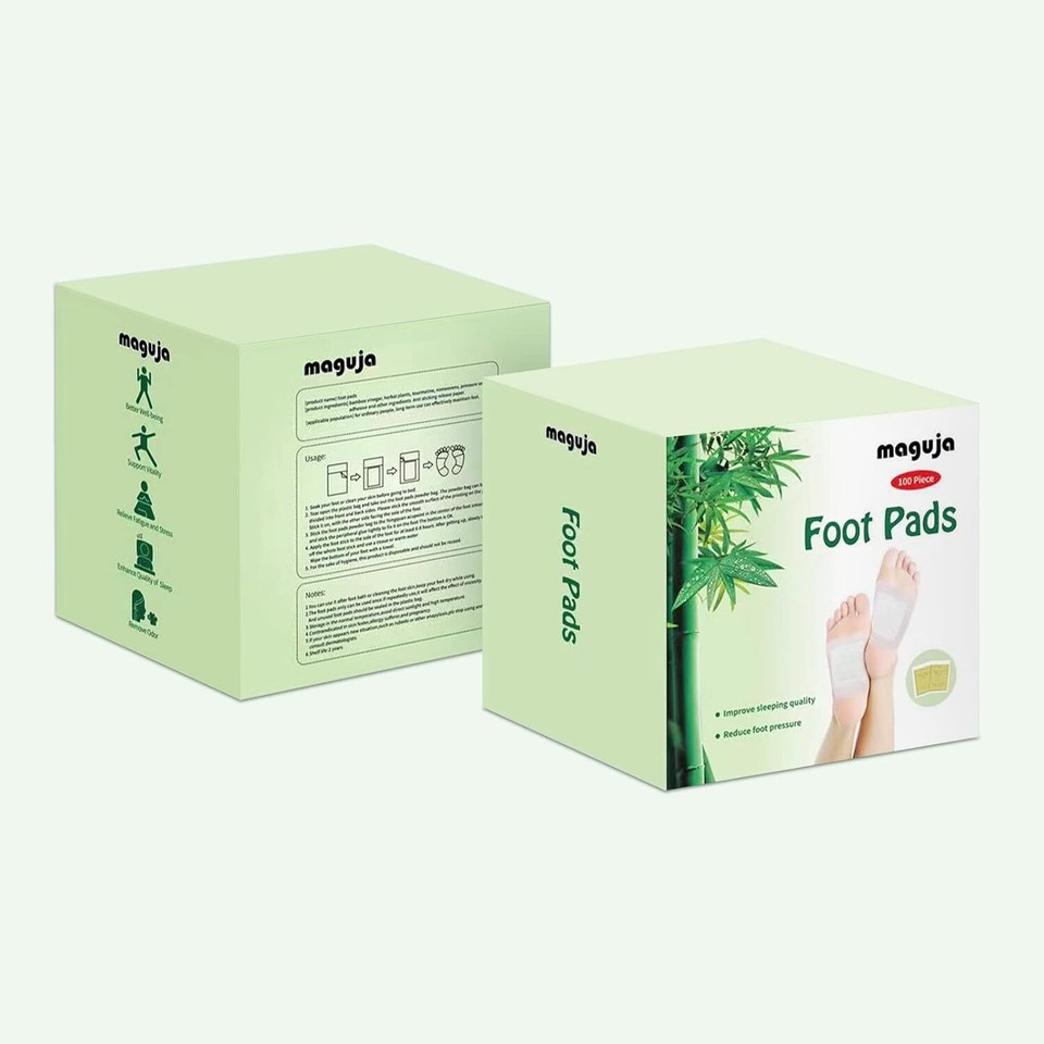 100pcs Detox Foot Patches Pads Body Toxins Feet Deep Cleansing Natural ...