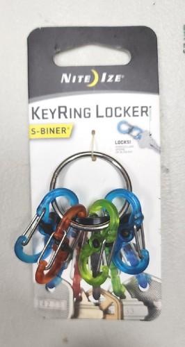 Nite Ize KeyRing Locker w/ Aluminum S-Biner MicroLocks | eBay