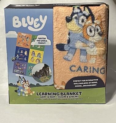 Bluey Learning Blanket | eBay