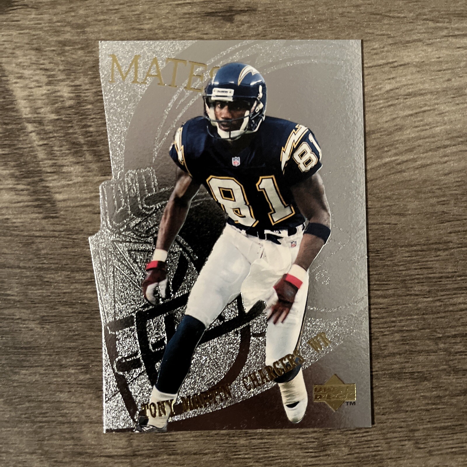 1997 Upper Deck Team Mates San Diego Chargers Football Card #TM50 Tony ...