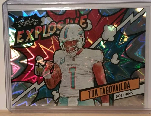 Tua Tagovailoa 2024 Absolute Football EXPLOSIVE INSERT EX-TTA RARE | eBay