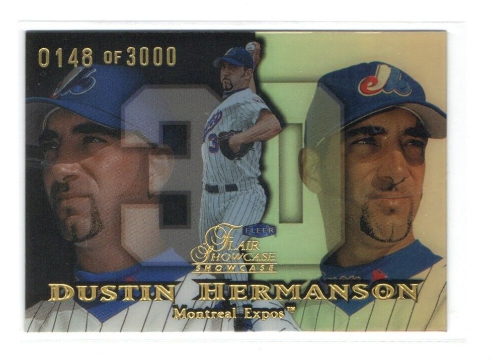 1999 Flair Showcase Dustin Hermanson #/3000 Flair Showcase Row 1 ...