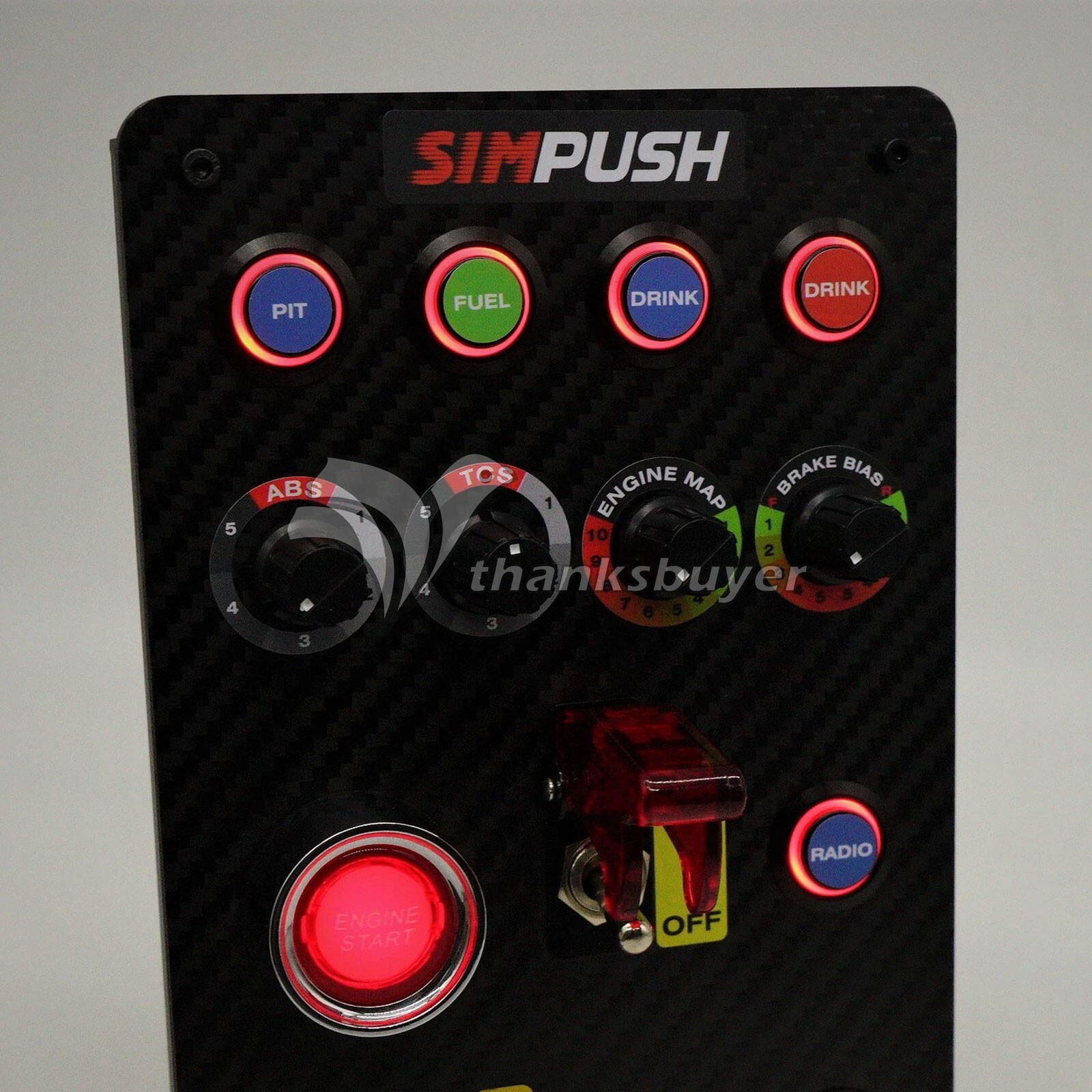 SIMPUSH Racing SIM Button Box for SIMAGIC FANATEC THRUSTMASTER SIMUCUBE ...