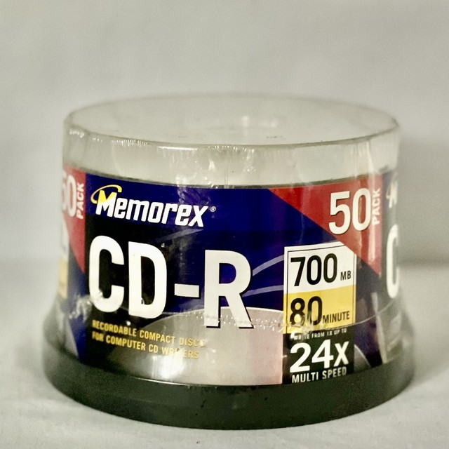 Memorex Cd-r Discs 700mb/80min 52x 50/pack for sale online | eBay