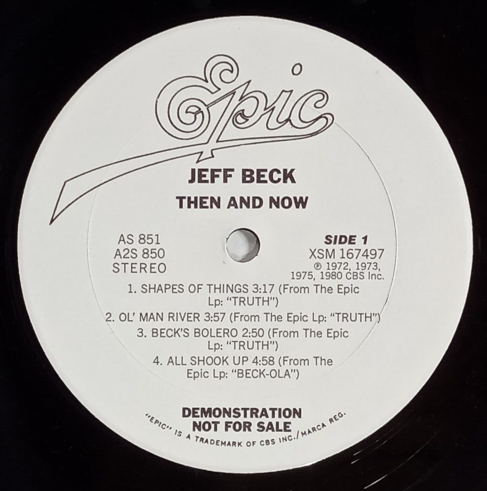 Jeff Beck: Then & Now Lp WHITE LABEL PROMO!! | eBay