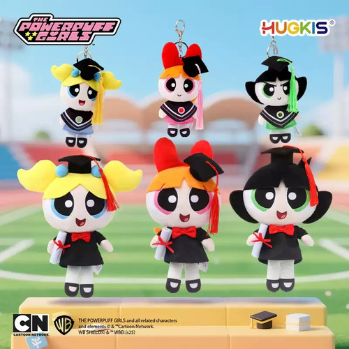 HUGKIS The Powerpuff Girls Graduation Season Series Plush Toy Keychain ...