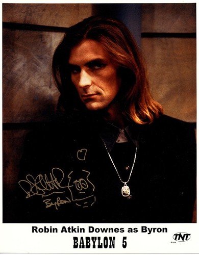 BABYLON 5 Byron ROBIN ATKIN DOWNES signed photo! | eBay