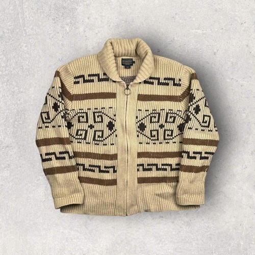 Pendleton Westerly The Dude Big Lebowski Wool Zip Sweater Large | eBay