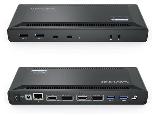 USB C Docking Station DisplayLink Dock 2/3 Monitors HDMI DP 4K 60Hz w ...