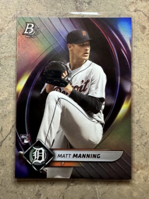 2022 Matt Manning Topps Bowman Platinum Rookie RC CV-4 | eBay