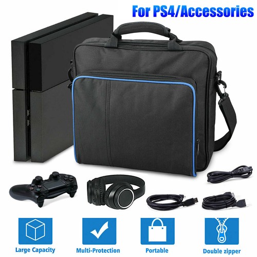 Carrying Case for PS4/Slim Console Accessories Travel Storage Shoulder ...