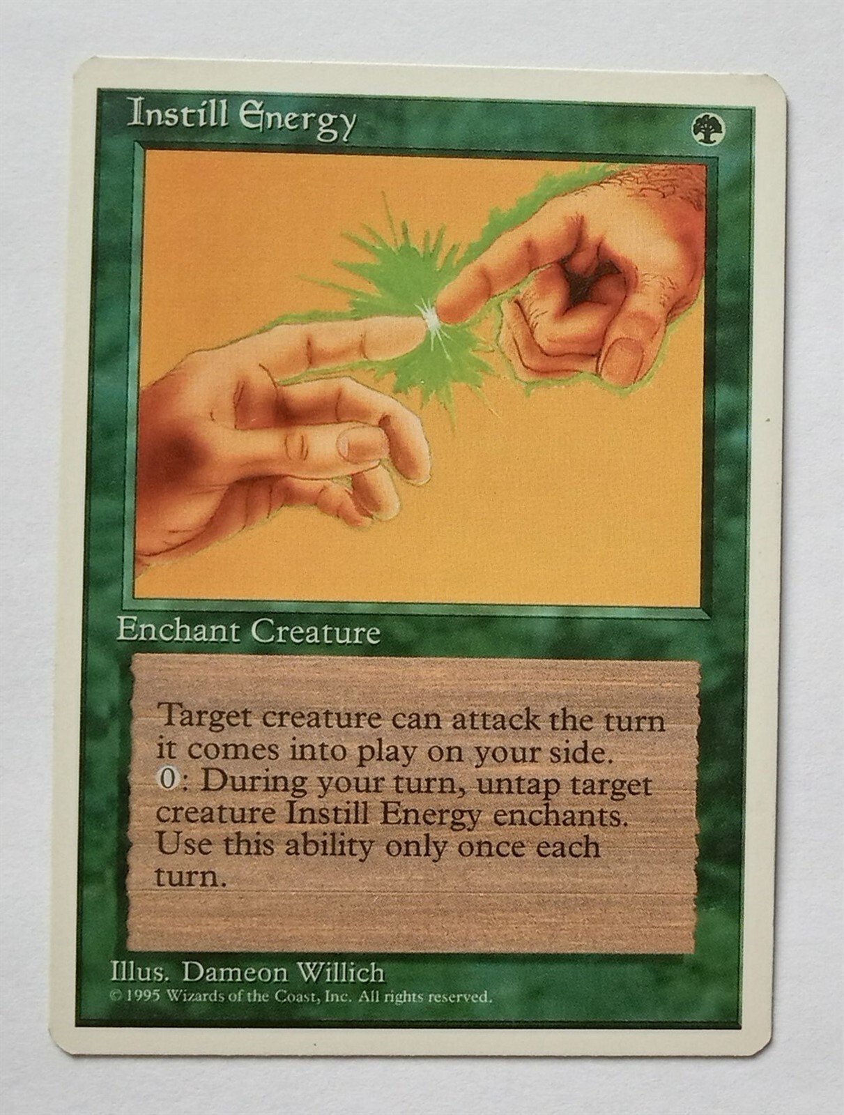 Magic MTG - Instill Energy - 4th Fourth Edition - LP | eBay