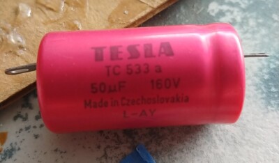 Tesla TC-533a 50uf 160v Electrolytic Capacitor | eBay
