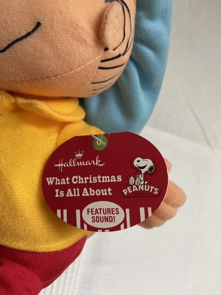 Peanuts Linus Shepherd What Christmas Is All About Charlie Brown Plush ...