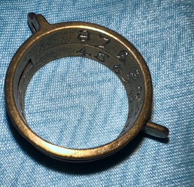 Solar ring in chiseled bronze, signed THON and dated 1721 Diam. 6 cm | eBay