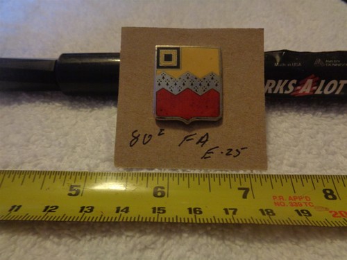 80th Field Artillery E-25 Unit Crest, DI, DUI (DRAW#AF) | eBay UK