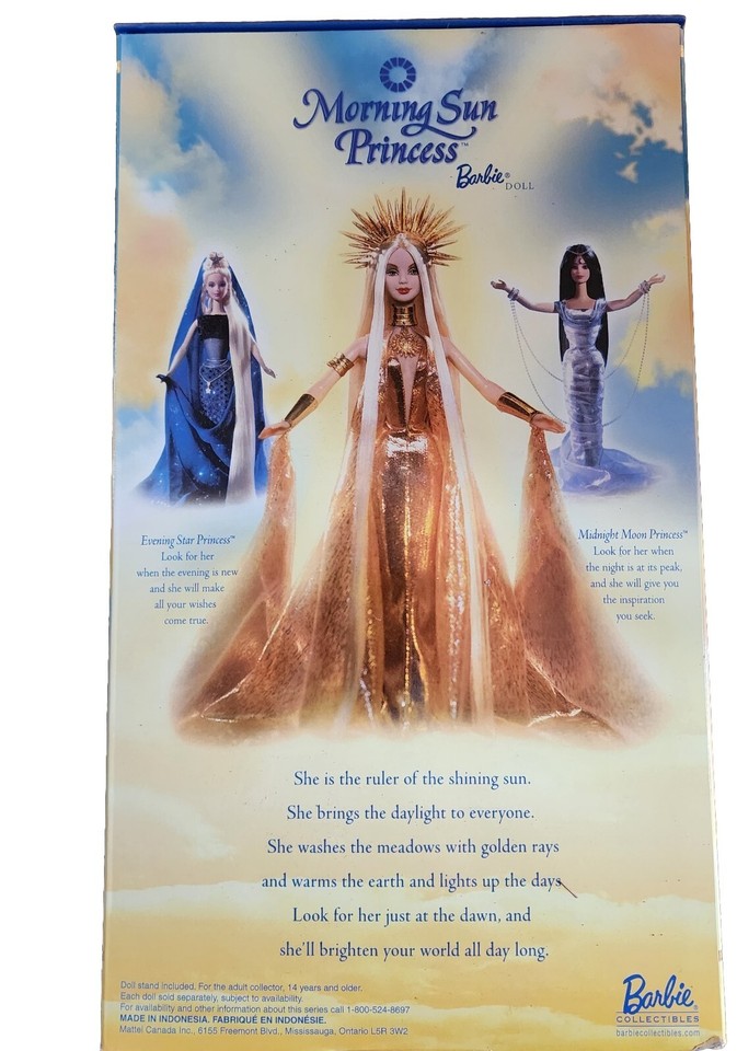 New- Morning Sun Princess 2000 Barbie Doll Celestial Collection-NRFB ...