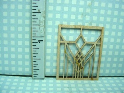 Miniature Decorative Window Mullion #HC-W Laser Creations 1/2" (1:24 ...