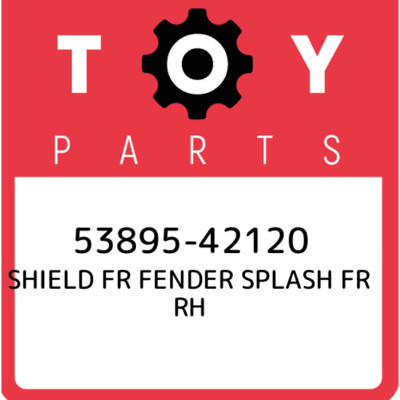 53895-42120 Toyota Shield fr fender splash fr rh 5389542120, New ...