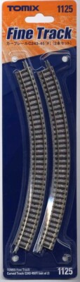 Tomix 1125 Fine Track 2 Curved Tracks C243-45 Scale N | eBay
