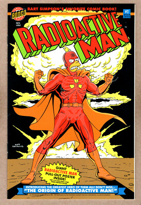 RADIOACTIVE MAN #1 NM- origin; poster iintact. Glow in the Dark cvr ...