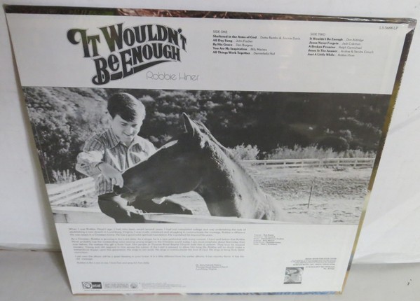 Robbie Hiner, It Wouldn't Be Enough, (LP, Album), NM or M-, 3552658778 ...
