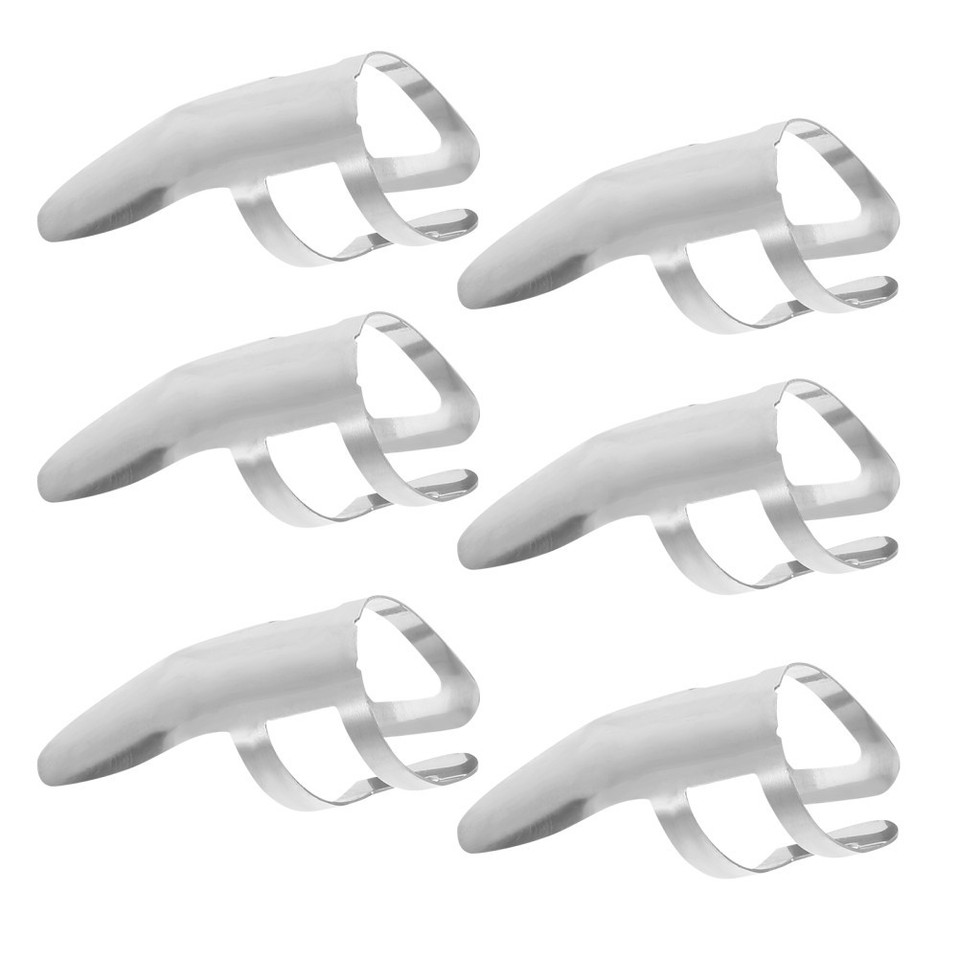 6Pcs Stringed Instruments Finger Picks Adjustable Banjo Finger Pick ...