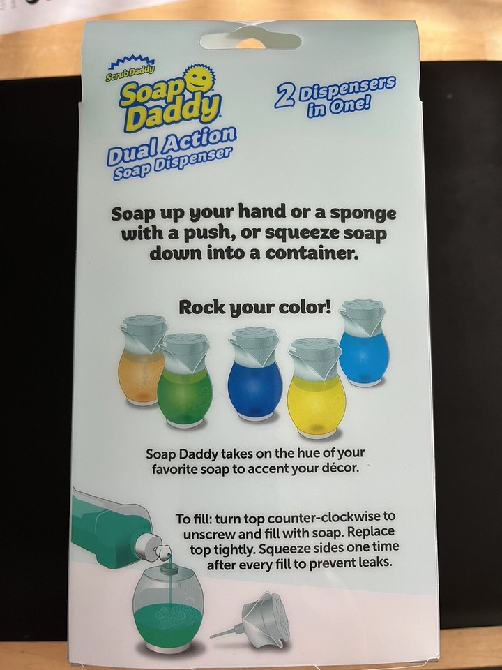 Scrub Daddy SOAP DADDY Dual Action Soap Dispenser | eBay