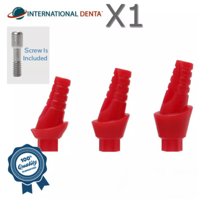 1 Angular 15° Anatomic Plastic Adapter Head Hex Dental Fixture Dentist ...