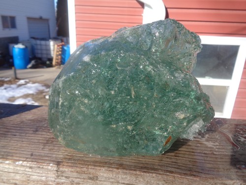 Glass Rock Slag Pretty Clear Green Bubbles 8.6 lbs Z11 Rocks ...