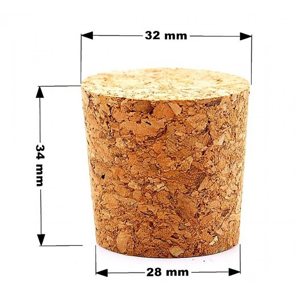 Cork Bung (pack of 5) - Tapered Cork Bung, Cork Plug, Cork Stopper ...