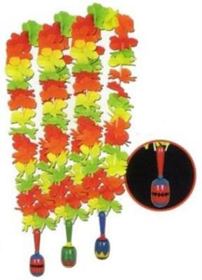 Fiesta Lei with Maraca Medallion Fiesta Mexican Cinco de Mayo ...