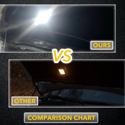 White Car Under Hood Engine Bay Courtesy LED Light For Dodge Ram Jeep ...