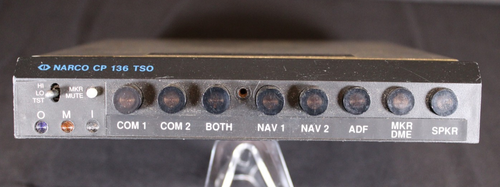 Narco CP 136 TSO Audio Panel With Tray - Not Tested | eBay