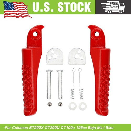 Foot Pegs Footrest Bracket for Coleman BT200X CT200U CT100u 196cc Baja ...