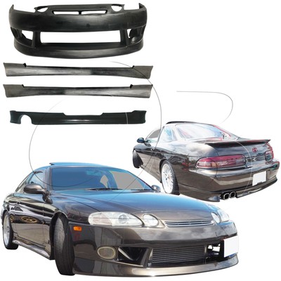 KBD Urethane VTX Style 4pc Full Body Kit SC for SC Series Lexus 92-00 ...