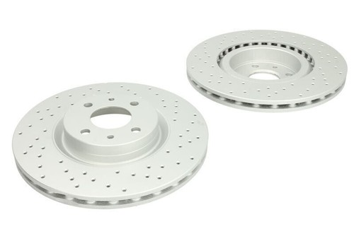 Delphi BG4943C Front Coated Brake Disc Pair for Abarth 500 595 695 | eBay